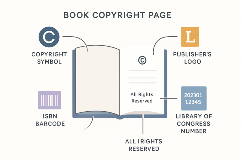 How to Write a Book Copyright Page: What to Include + Easy Template ...