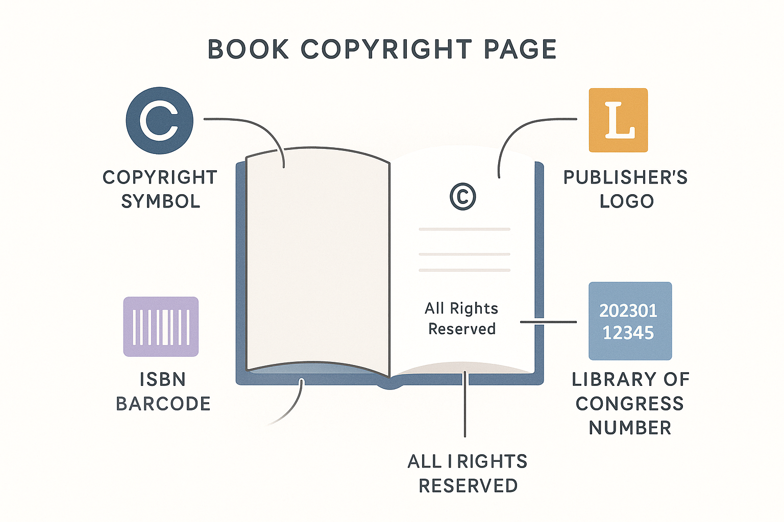 How to Write a Book Copyright Page: What to Include + Easy Template ...